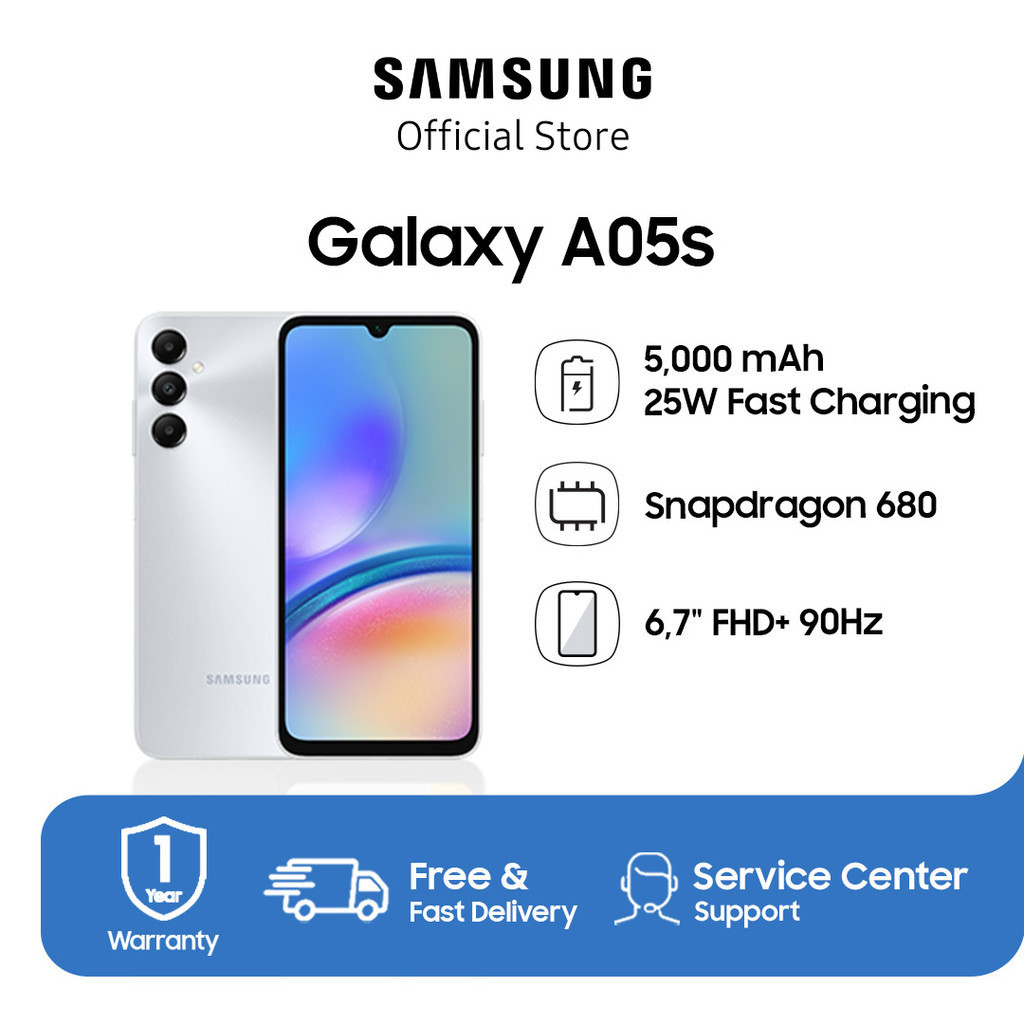 Jual Samsung Galaxy A05s 6/128GB - Silver | Shopee Indonesia