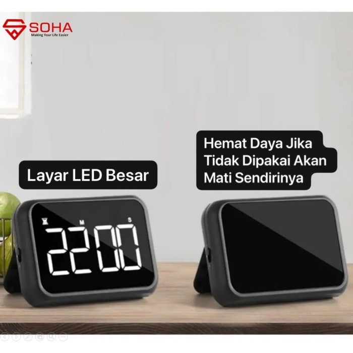 Jual Jd-12 Jam Digital Timer Masak Count Down Ada Alarm Bisa Hitung ...
