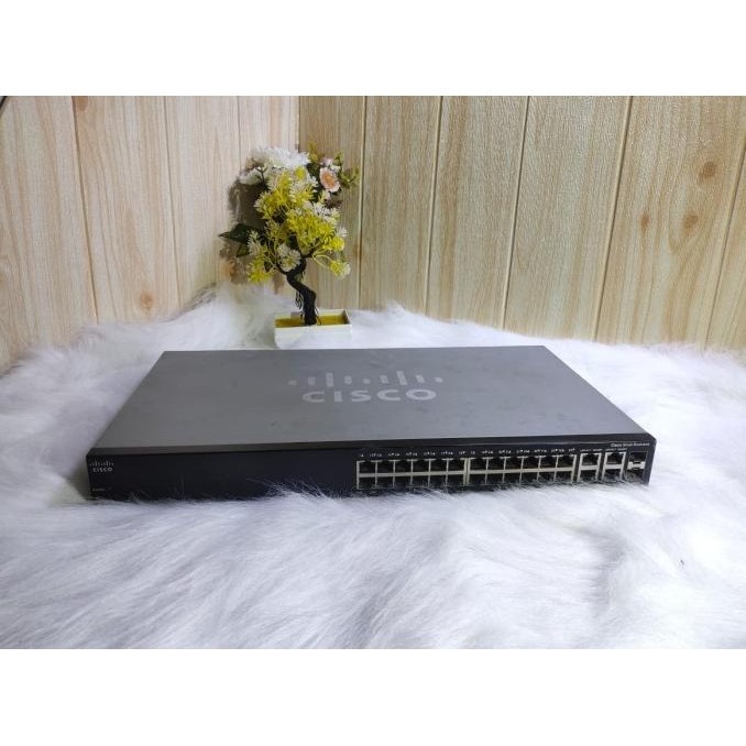 Jual Cisco SF300-24 24-Port Managed Switch with Gigabit Uplinks SFP ...