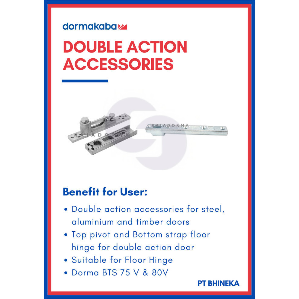 Jual Dorma Top Pivot 8062 + Bottom Strap 7421 Dormakaba Bts Accessories ...
