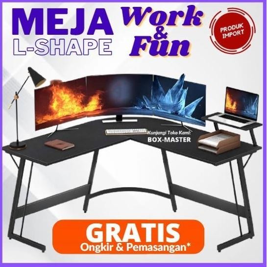 Jual Meja L Gaming Meja Kerja Bentuk L Meja Sudut Corner Table L Shape ...