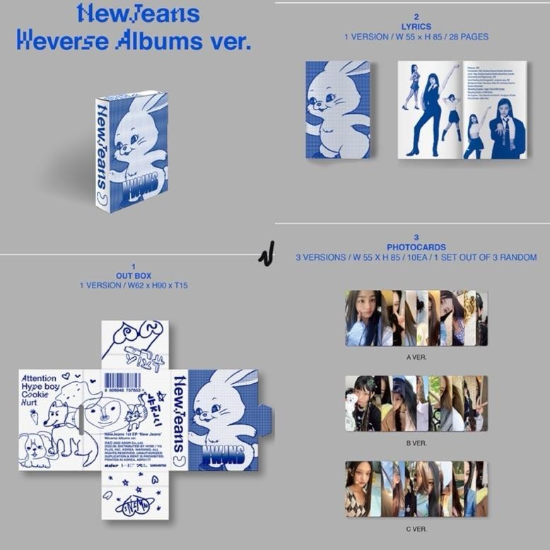Jual PROMO [READY] NEWJEANS - GET UP OMG DITTO 1st EP BLUEBOOK WEVERSE ALBUM SEALED fb-4 ...