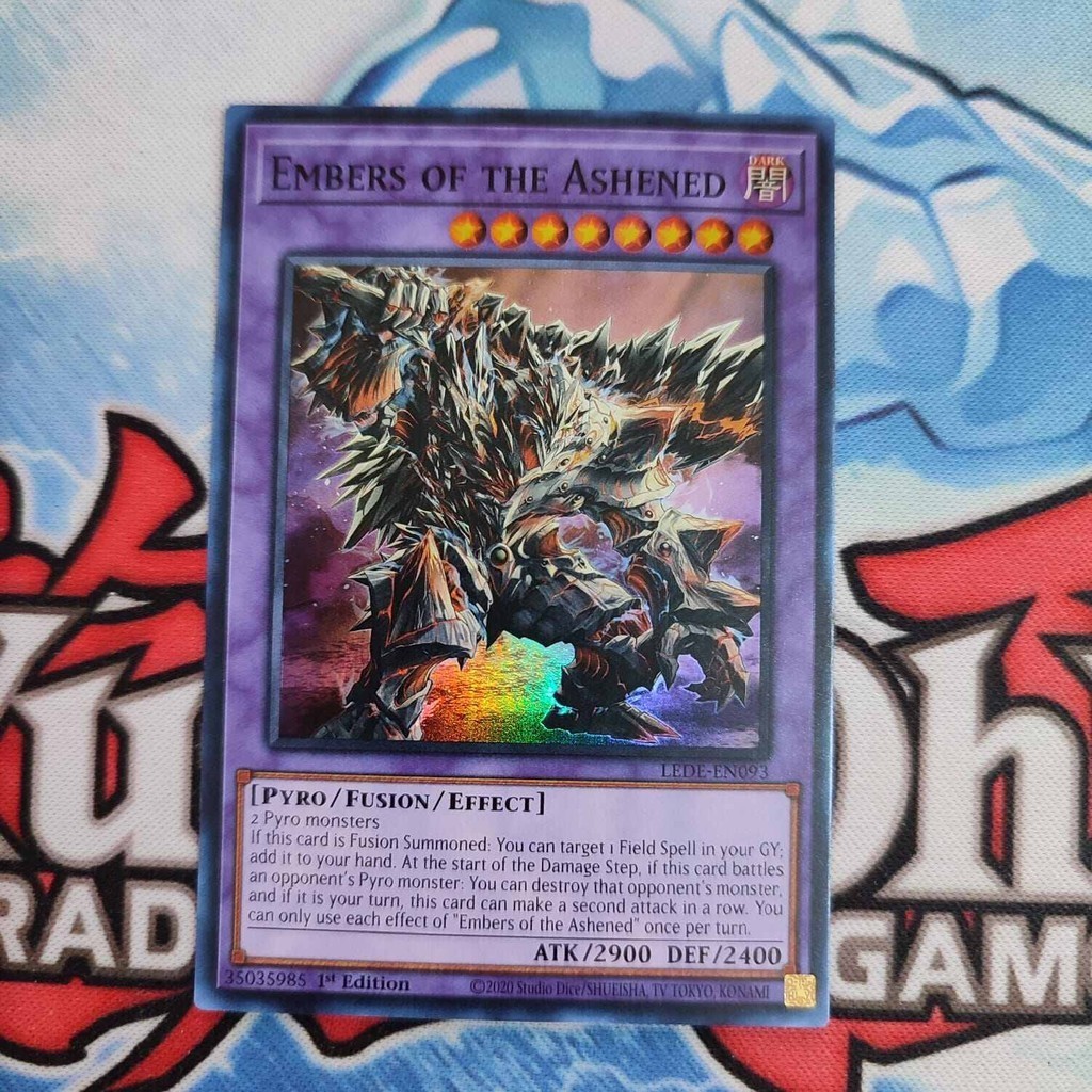 Jual yugioh embers of the ashened LEDE super rare original | Shopee ...