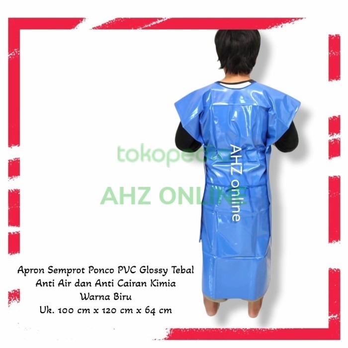 Jual Apron Semprot Pvc Glossy Tebal Anti Air Dan Cairan Kimia Warna ...