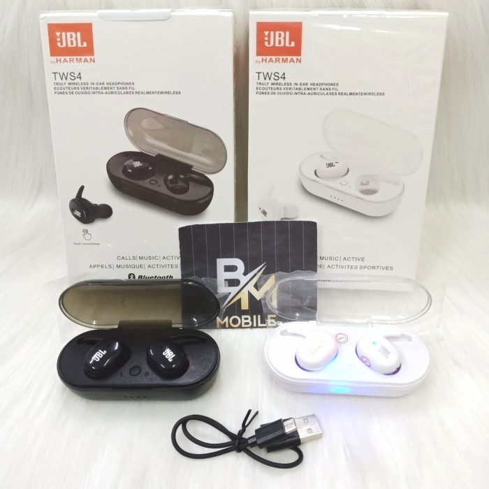 Jual Headset Jbl Tws 4 Headset Bluetooth By Harman Kardon | Shopee ...