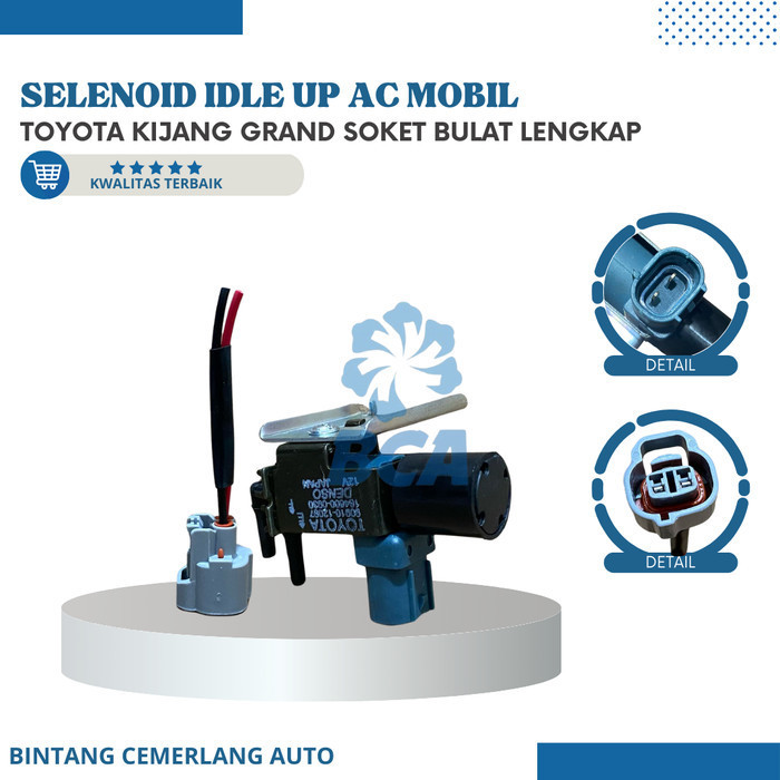 Jual Selenoid Idle Up Ac Mobil Toyota Kijang Grand Soket Bulat Lengkap | Shopee Indonesia