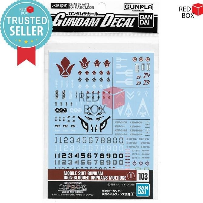Jual Bandai Decal Iron Blooded Orphans Multiuse 1 No 103 Water Decals ...