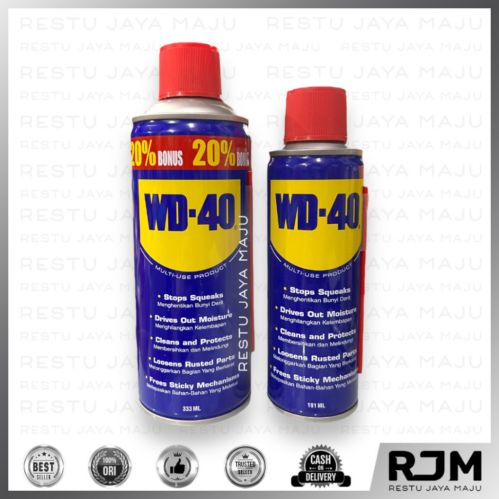 Jual WD 40 Semprotan Cairan Pelumas penghilang Anti Karat Lubricant 191 333 ml | Shopee Indonesia