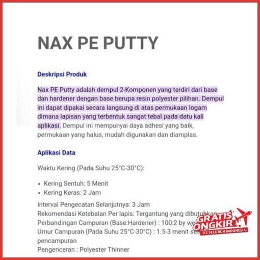 Jual Promo Nippon Paint Nax Pe Putty,Dempul Nippon Paint,Dempul Besi ,Pagar Nippon Paint Cuci ...
