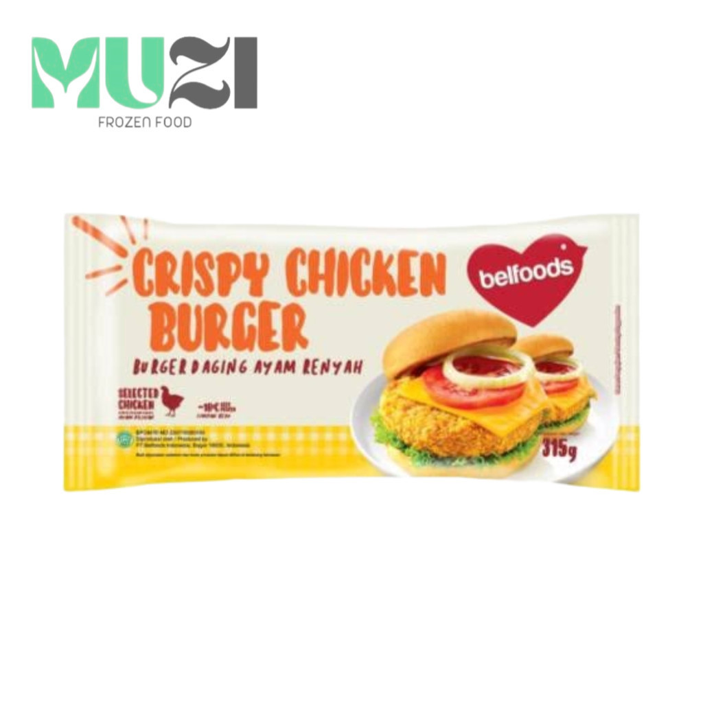 Jual BELFOODS CRISPY CHICKEN BURGER 315 GR | Shopee Indonesia