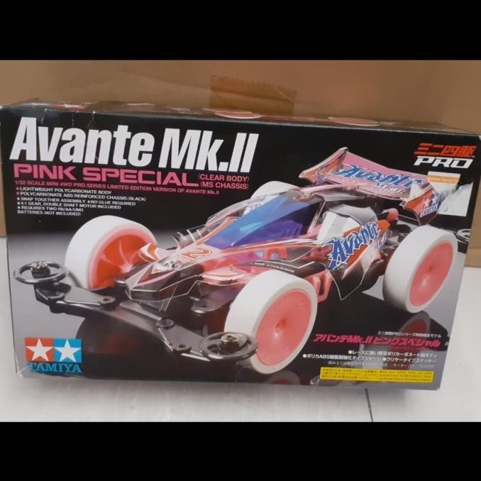 Jual Tamiya Mini 4WD 1/32 95061 AVANTE MK II PINK SPECIAL (MS CHASSIS ...