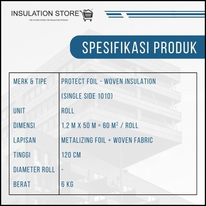 Jual Metalizing Foil Woven Single Side / Insulasi Atap / Peredam Panas ...