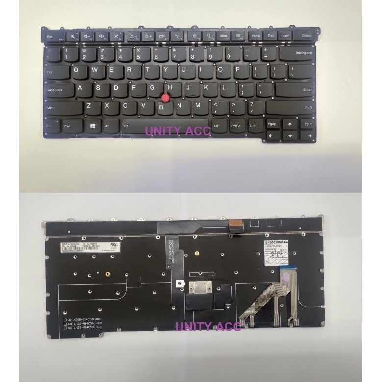 Jual KEYBOARD KIBOT LENOVO X1 CARBON GENERASI 3 GEN 3 POINTER BACKLIGHT ...