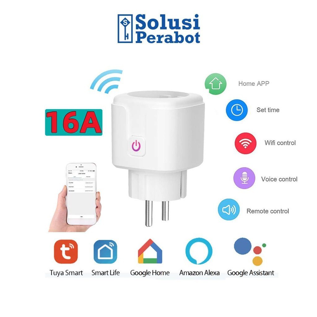 Jual Smart Plug WiFi SP / IoT Smart Home / Colokan Listrik Pintar ...