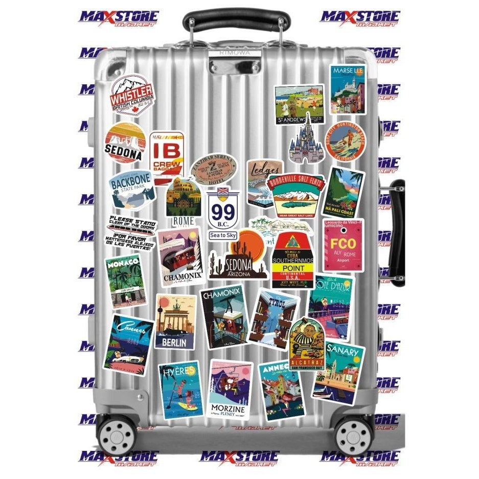 Jual rimowa sticker koper / travel bag / travel sticker | Shopee Indonesia