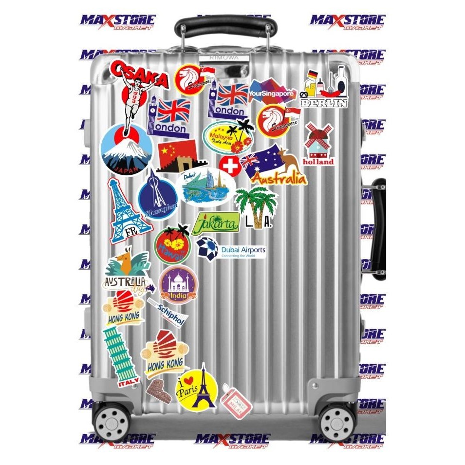 Jual sticker koper rimowa set 30pcs | Shopee Indonesia