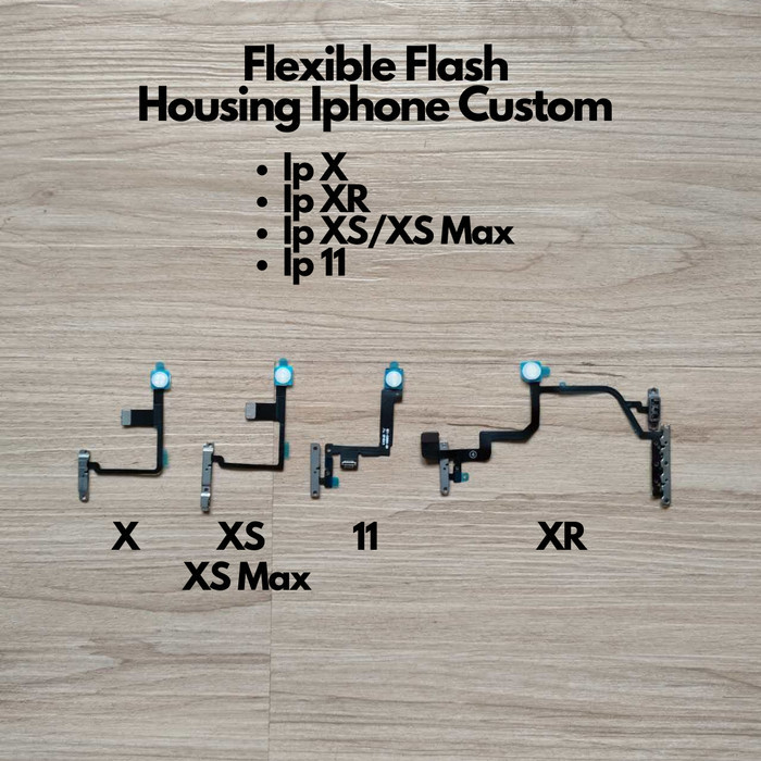 Jual FLEXIBLE FLASH KHUSUS HOUSING IPHONE X XS XR 11 CUSTOM 13/14 PRO ...