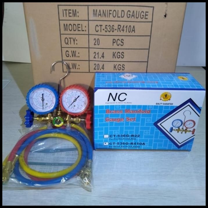 Jual TERBARU MANIFOLD GAUGE/ANALISER GAUGE TEKANAN FREON 800PSI R410 R32 R22 R134 !! | Shopee ...