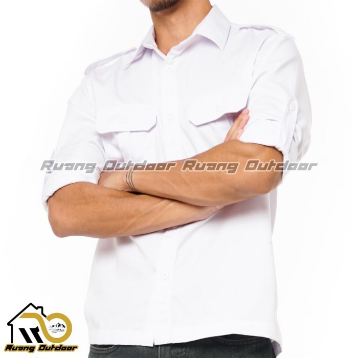 Jual Baju Kemeja Seragam Pdl Pdh Putih Lengan Panjang Lapangan Gunung ...