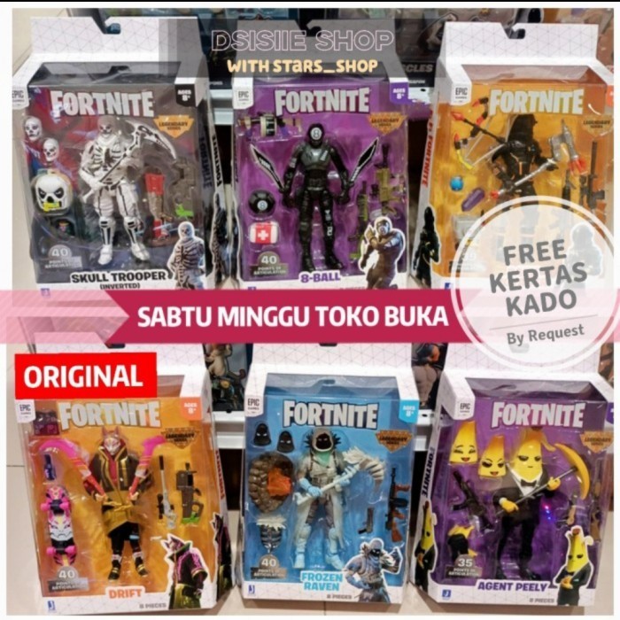 Jual Fortnite Skull Trooper 8 Ball Dark Voyager Drift Frozen Raven ...
