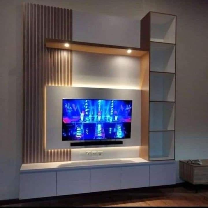 Jual Backdrop TV Custom minimalis aesthetic Jabodetabek | Shopee Indonesia