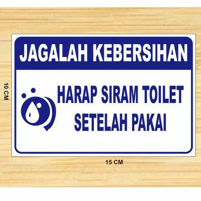 Jual STIKER HARAP SIRAM TOILET SETELAH PAKAI | Shopee Indonesia