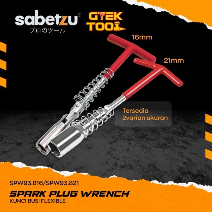 Jual Sabetzu Kunci Busi 16mm 21mm Flexible Spark Plug Sok Mobil Motor ...