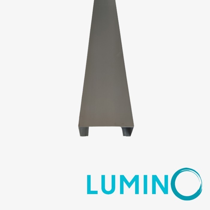 Jual ALUMINIUM PROFILE OPEN BACK POLOS KUSEN 3 INCH LUMINO | Shopee ...