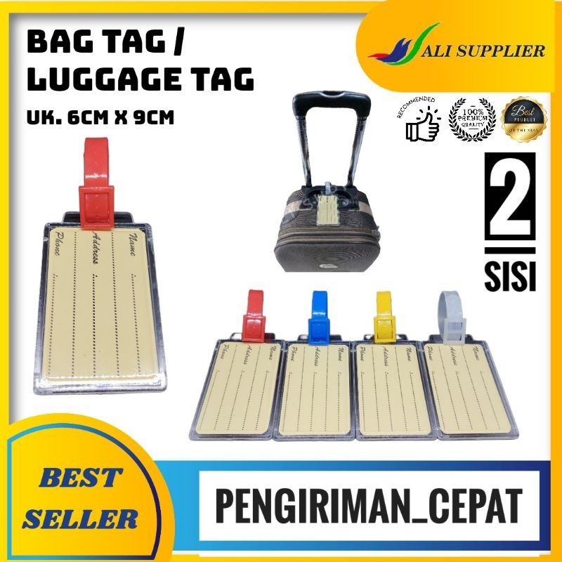 Jual BAG TAG / LUGAGE TAG / LUGGAGE TAG / GANTUNGAN TAS / NAMETAG TAS ...
