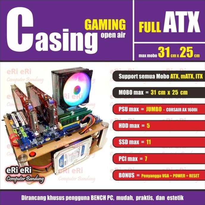 Jual Casing Pc Cpu Komputer Gaming Akrilik Acrylic / Full Atx / Open ...