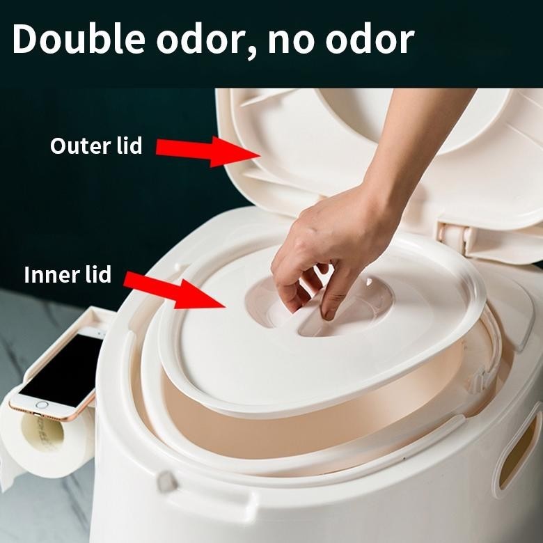 Jual Heino Toilet Portable Dewasa Aman Di Gunakan Kursi Toilet Duduk ...