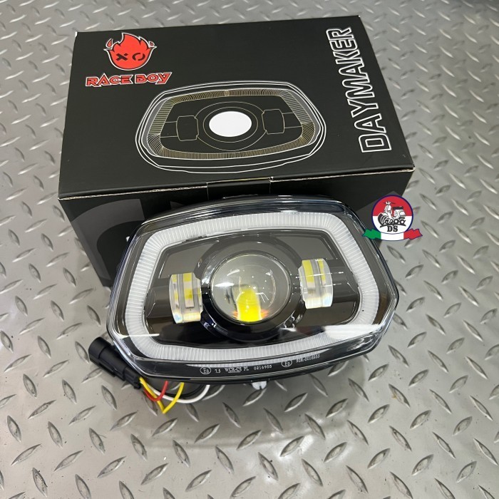 Jual Promo Headlamp Led Daymaker With Drl O Ring Raceboy Race Boy Vespa ...