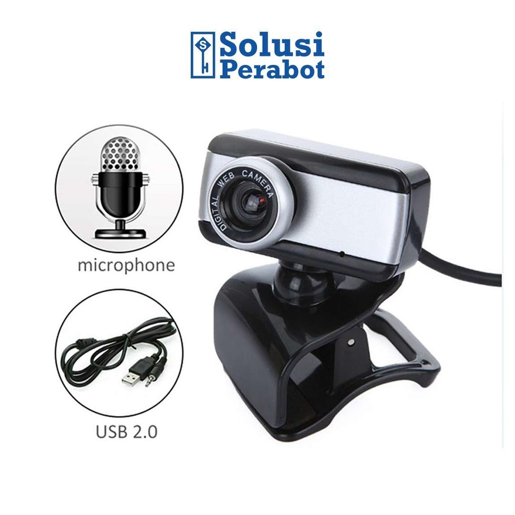 Jual Kamera PC Laptop dengan Mic A3 SP / Digital Webcam USB 2.0 / Adjustable Camera Jepit ...