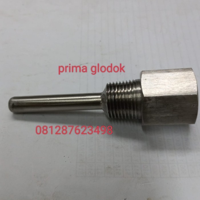 Jual Thermowell 1/2 x 10cm/thermowel stainless 1/2 x 10cm | Shopee ...