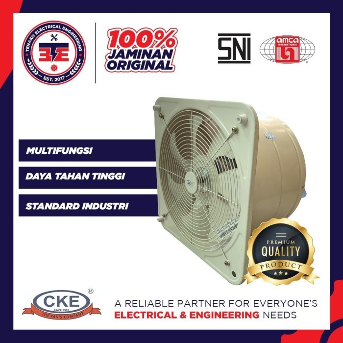 Jual Exhaust Fan Drum CKE EFD-FBS-30-6D-JNB 12 inch 1 Phase 220V AC ...