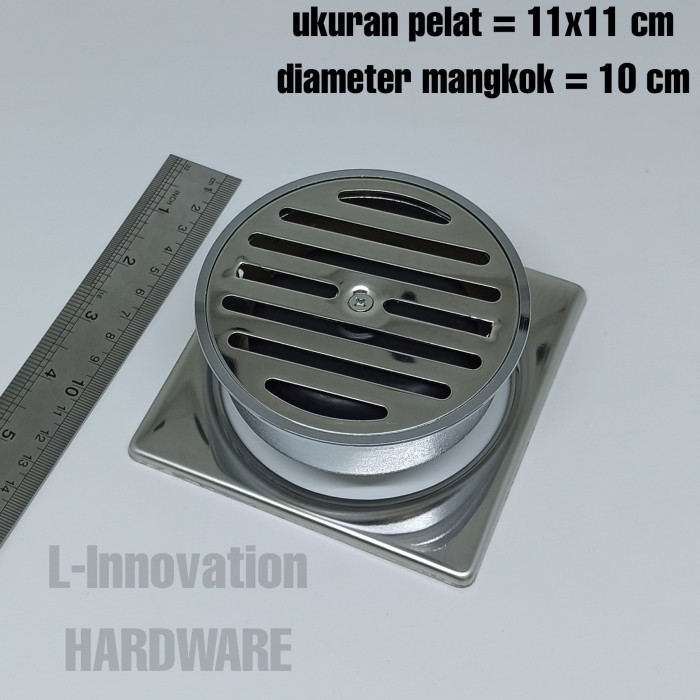 Jual Saringan Got/Floor Drain Model Toto Stainles Anti Karat | Shopee Indonesia