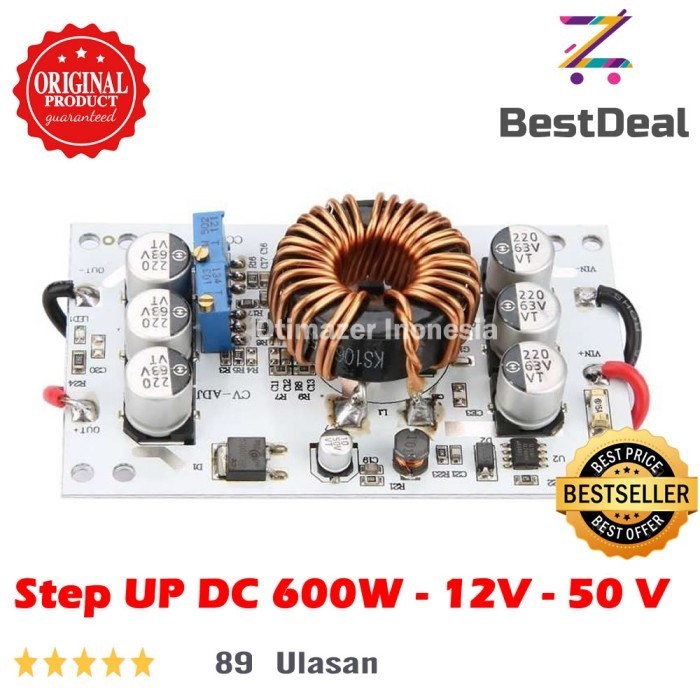 Jual Modul Power Converter Step Up DC Power Supply 600W 10A 12-60v DC DC | Shopee Indonesia