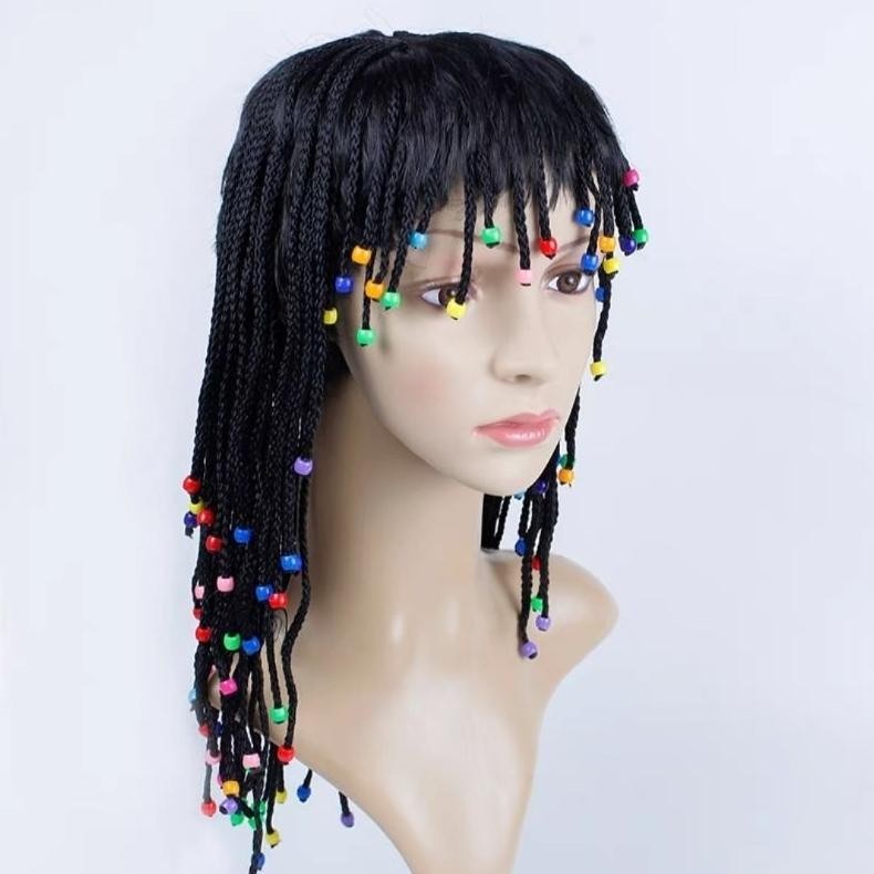 Jual wig rambut palsu cleopatra bajak laut pirate kepang mini gimbal ...
