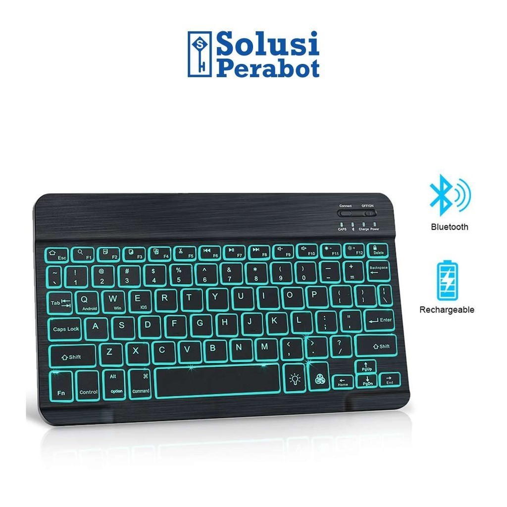 Jual Keyboard Bluetooth Backlight RGB SP / Universal Android IOS ...