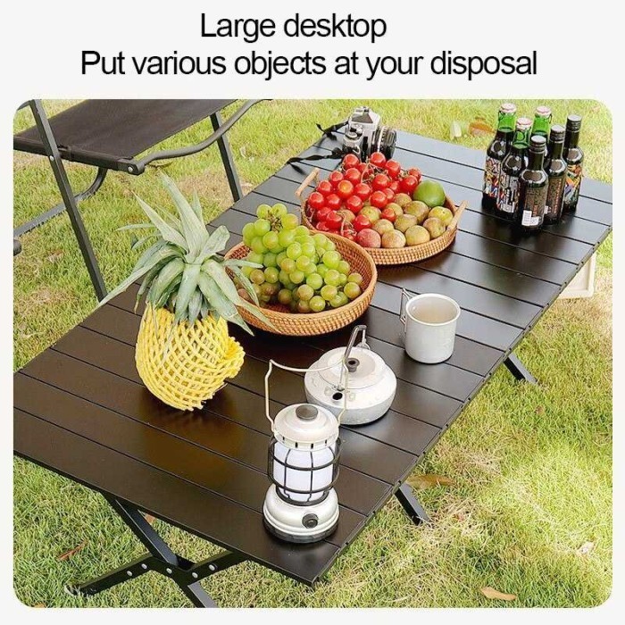 Jual Meja Lipat Portable Piknik Camping Roll Foldable Aluminium 120Cm ...