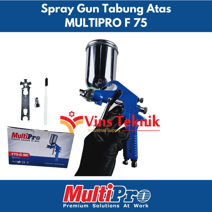 Jual alat semprot cat spray tabung atas F75G MULTIPRO F 75 G | Shopee ...