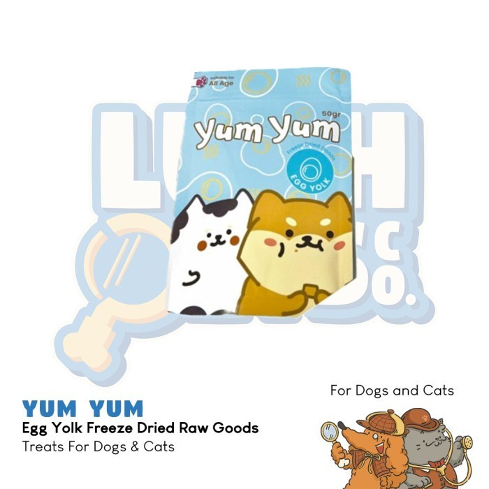 Jual YUM YUM EGG YOLK FREEZE DRIED RAW GOODS TREATS FOR DOG AND CATS | Shopee Indonesia