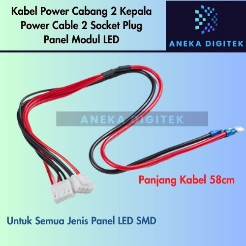 Jual Kabel Power Panel Module Modul LED P10 Running Text SMD 2 Plug ...