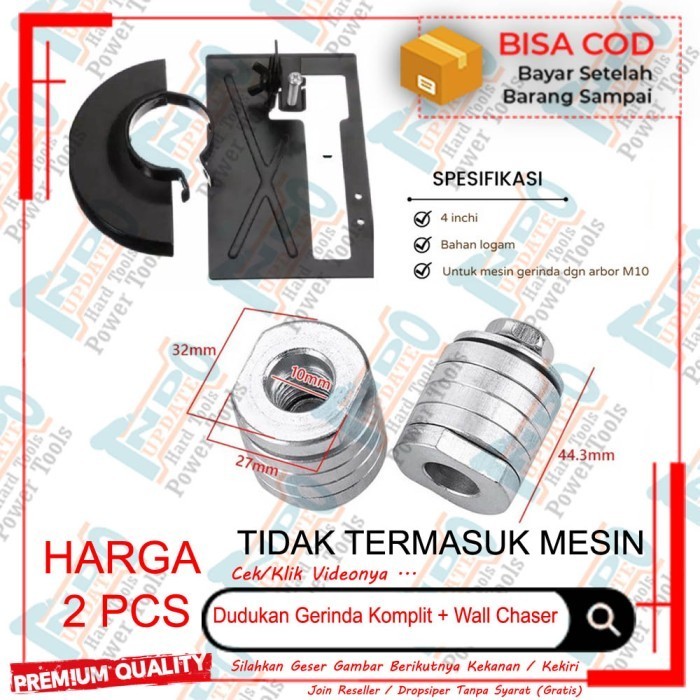 Jual Mata Gerinda Bobok Tembok Pipa Air Wall Chaser + Dudukan Gerinda ...