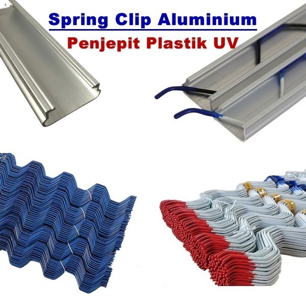 Jual Spring Clip Aluminium / Spring Klip / Penjepit Plastik UV ...