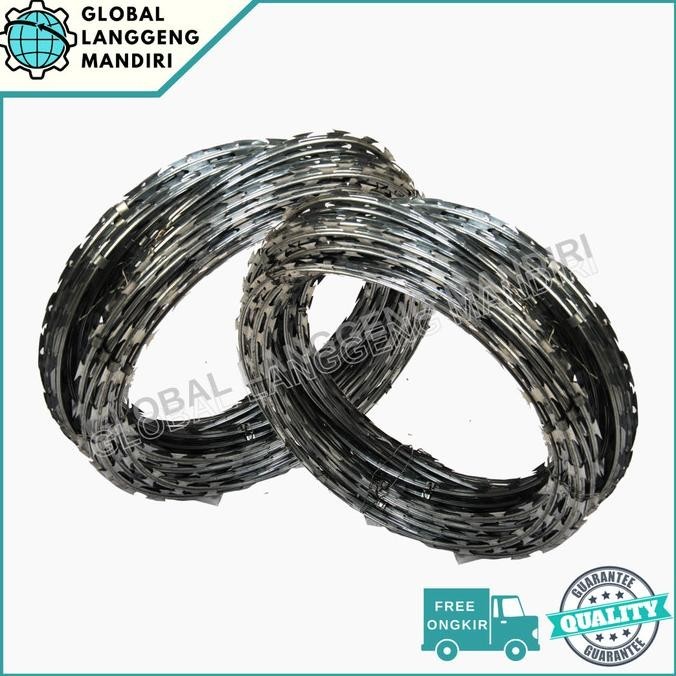 Jual Kawat Duri Silet / Razor Wire Bto 30 / Kawat Duri Silet Galvanis ...