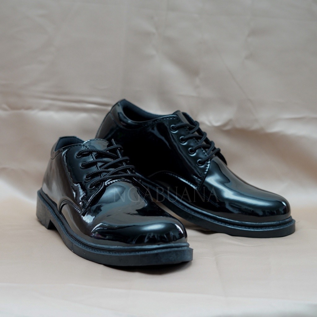 Jual [LOOK STYLISH] Sepatu PDH Pendek Kilap & Doff Pentofel Dinas TNI ...