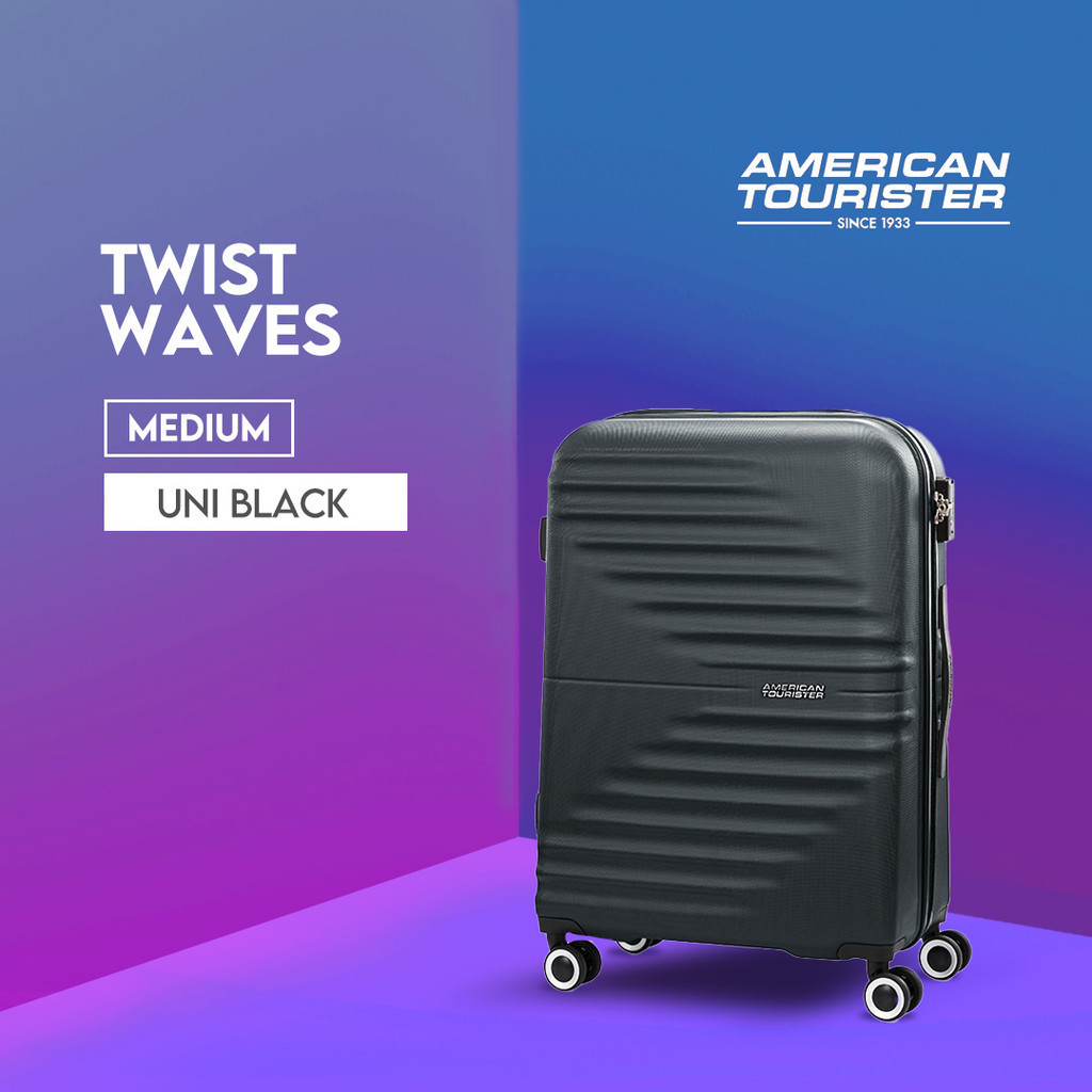 Jual American Tourister Koper Hardcase Twist Waves Medium 24inch -Uni ...
