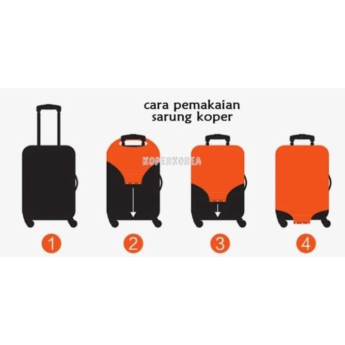 Jual Sarung Penutup Koper Motif Mickey Mouse Uk S 20 Inch / M 24 Inch ...