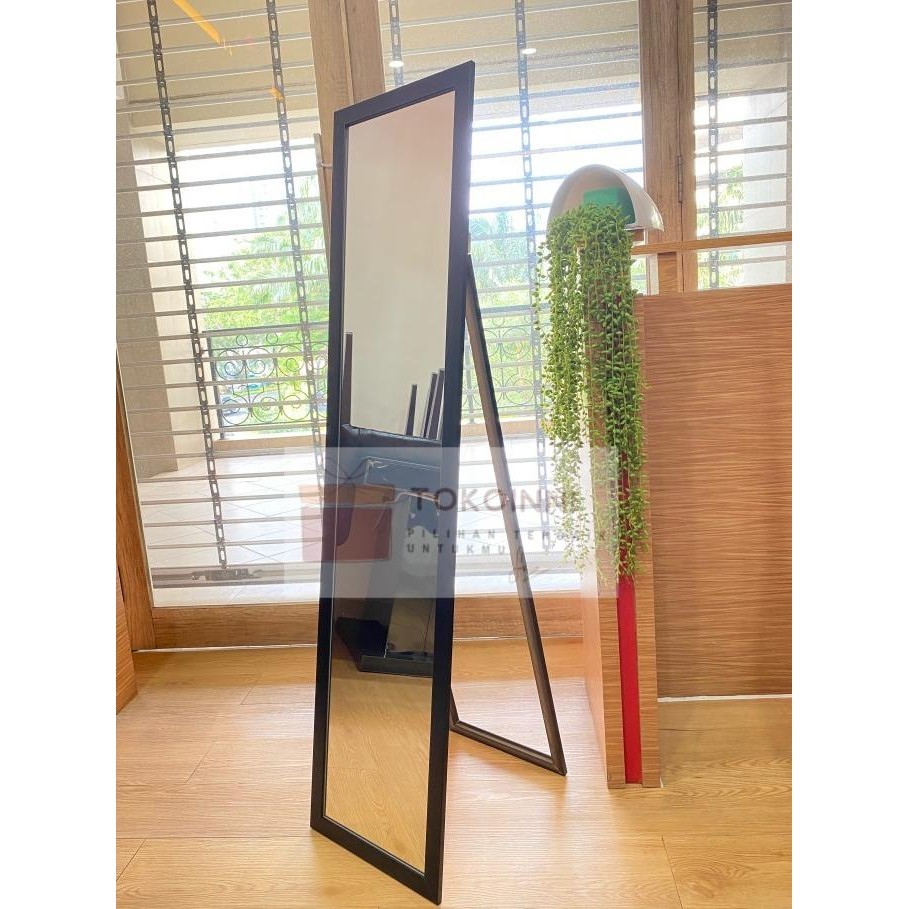 Jual Standing Mirror Full body cermin berdiri 127x30cm/127x35cm kaca ...